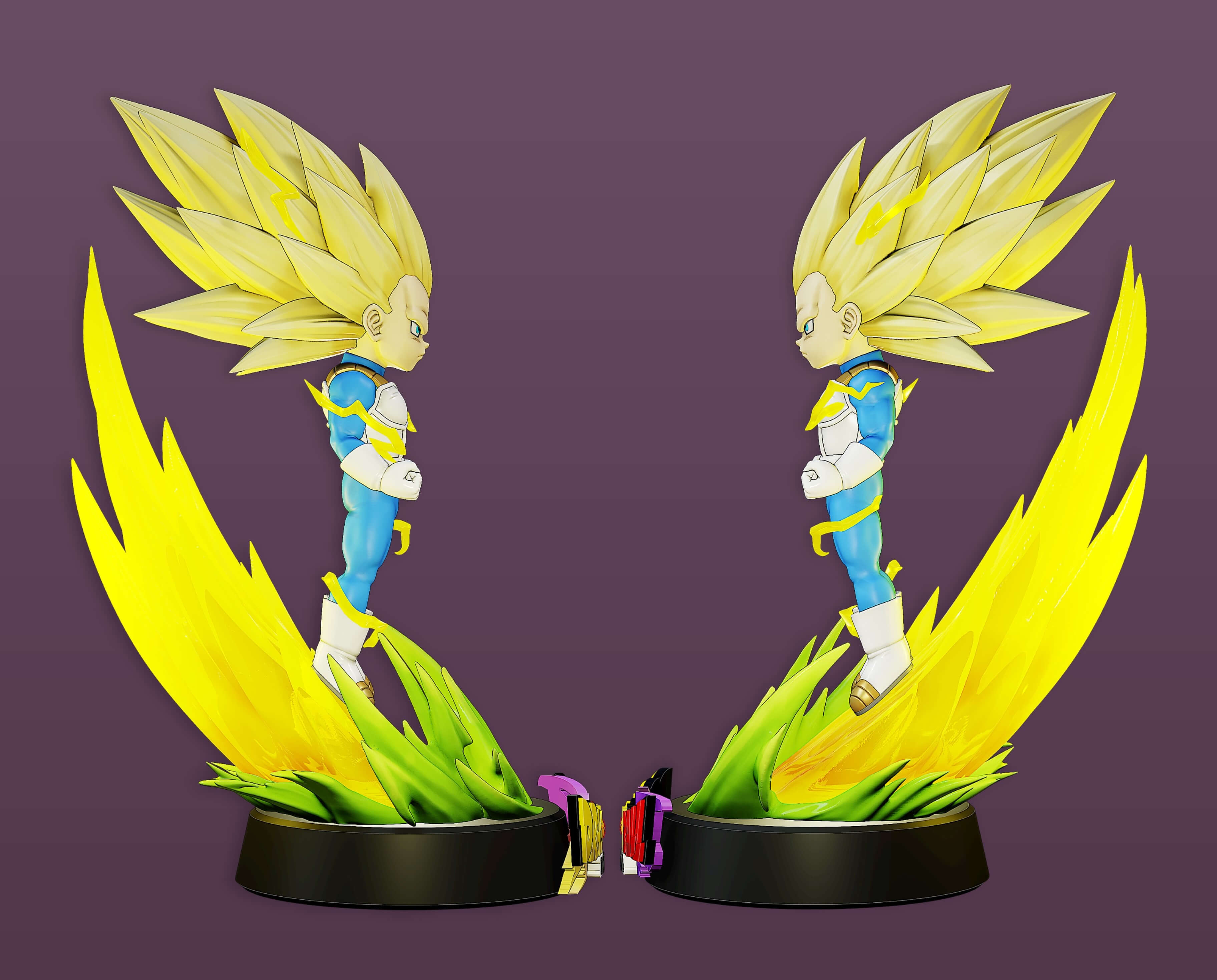 Vegeta Super Saiyan 3 / Dragon Ball Daima - 3D Model by Wsonuchiha3D