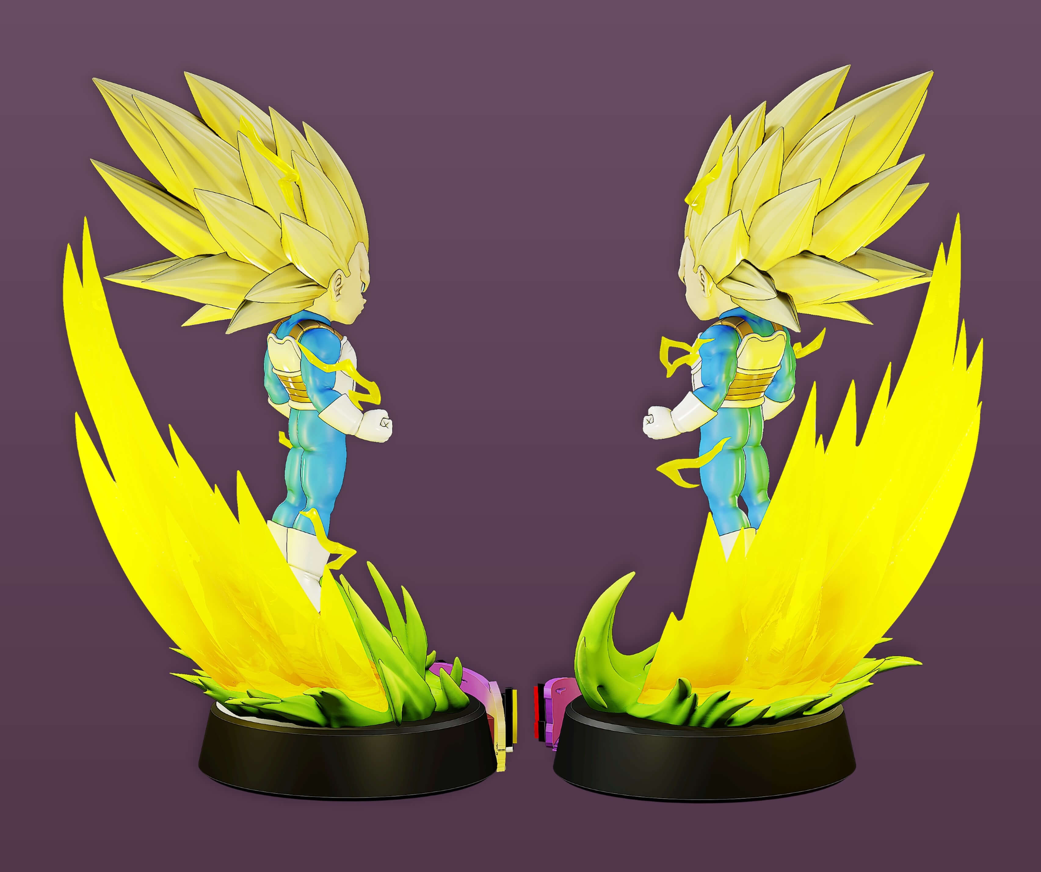 Vegeta Super Saiyan 3 / Dragon Ball Daima - 3D Model by Wsonuchiha3D