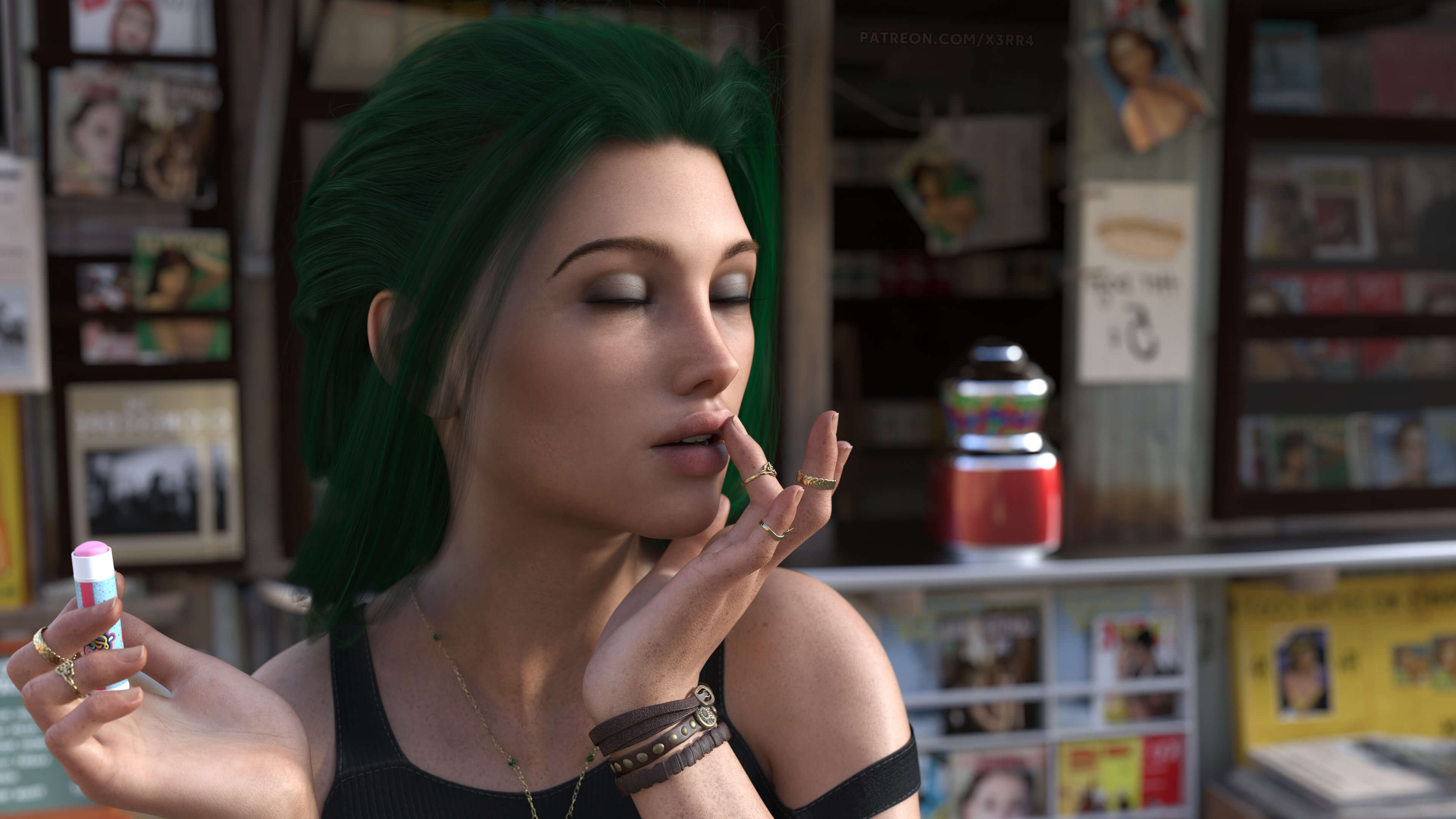 Just One Moment 3D Render, Digital Art by X3rr4