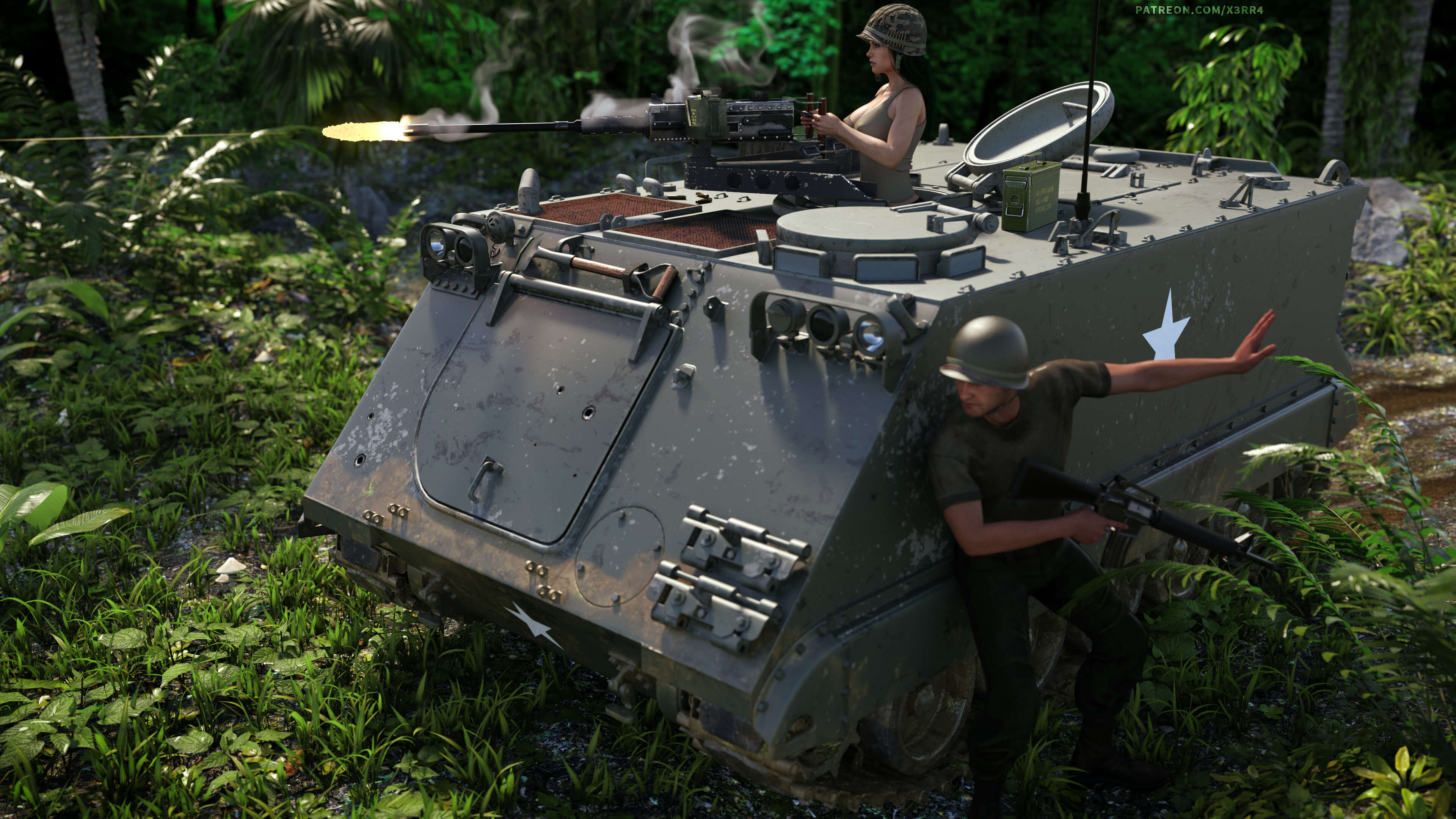 Victory Smells Like Bug Spray 3D Render, Digital Art by X3rr4
