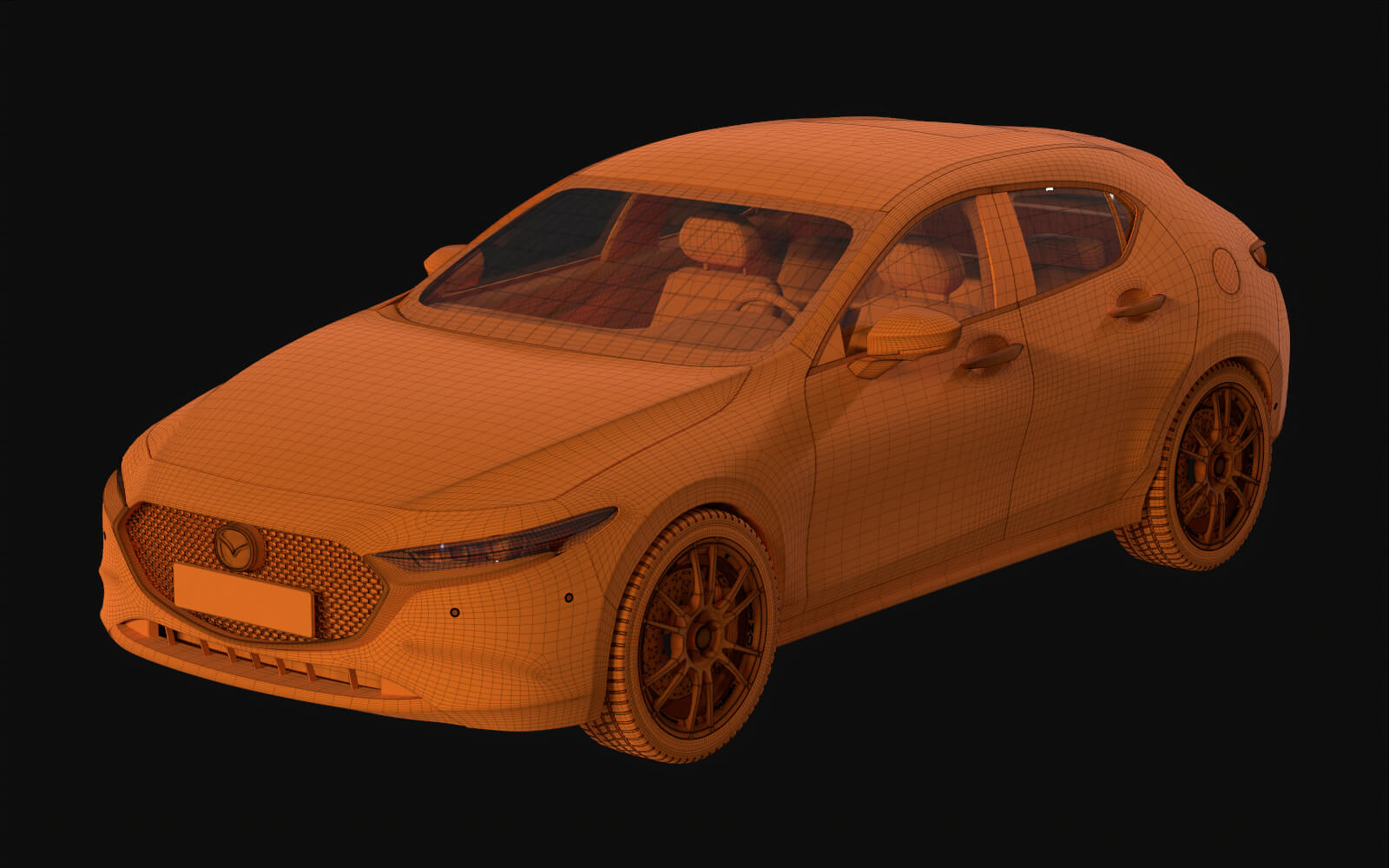 Mazda 3 Hatchback 2019 - 3D Model by Xai0