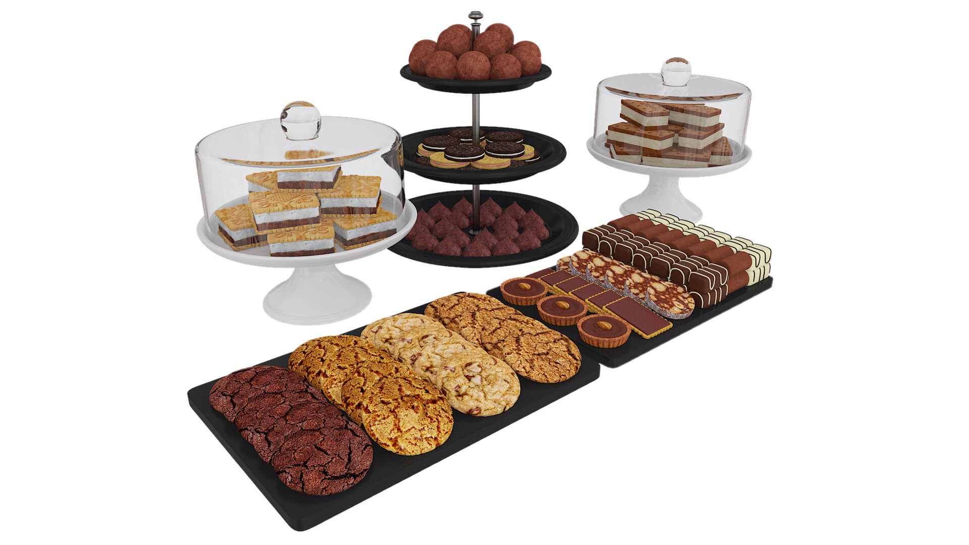 Chocolate and Cookies - 3D Model by Xandra Fox