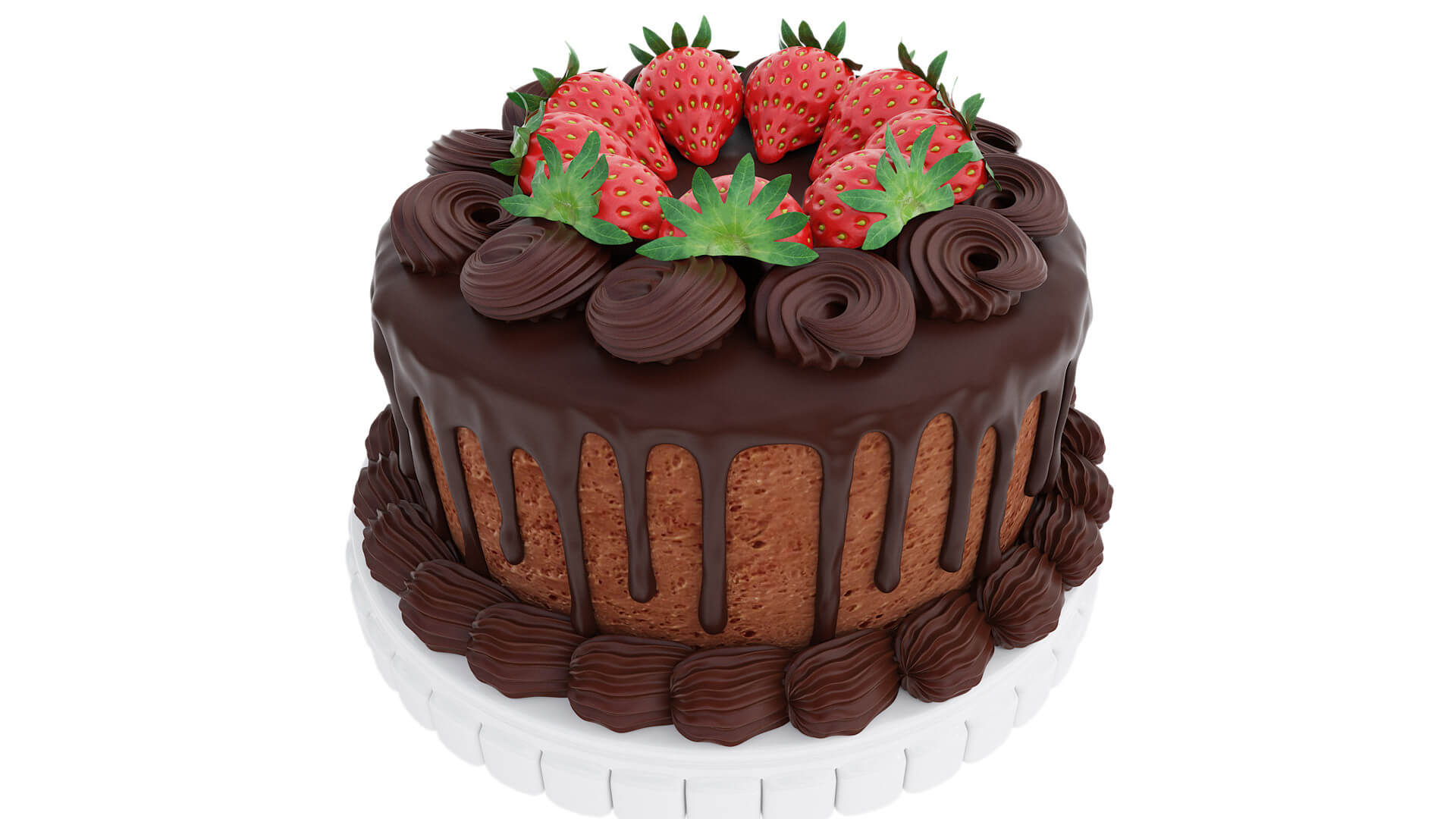 Chocolate Cakes - 3D Model by Xandra Fox