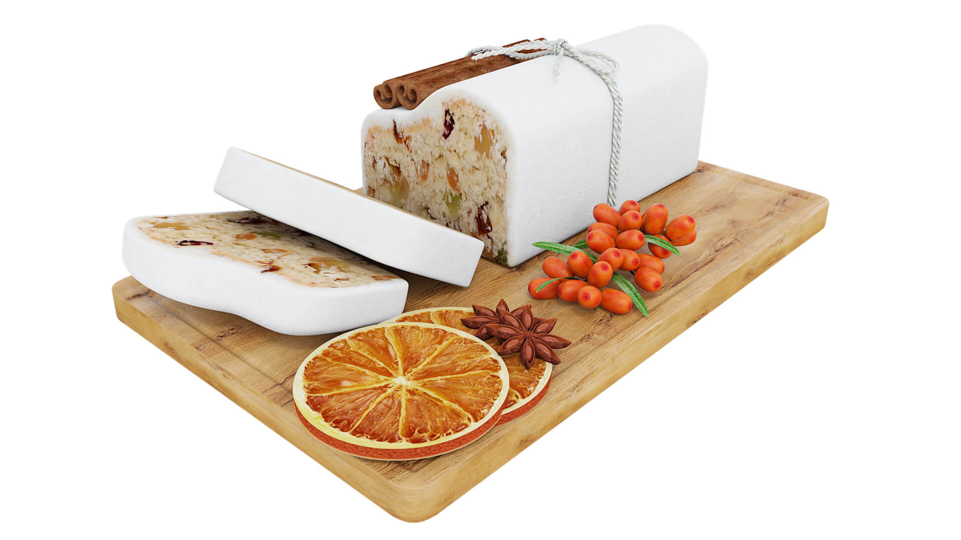 Christmas Raisin Cake - 3D Model by Xandra Fox