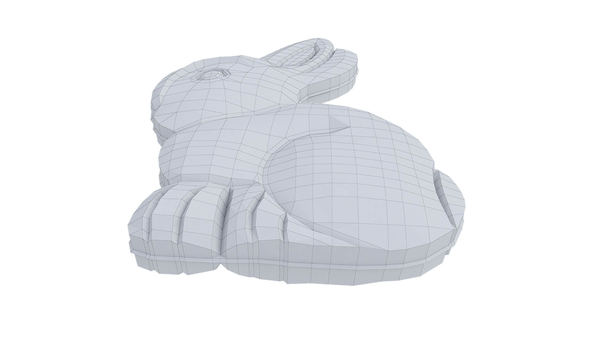 Easter Chocolate Bunny - 3D Model by Xandra Fox