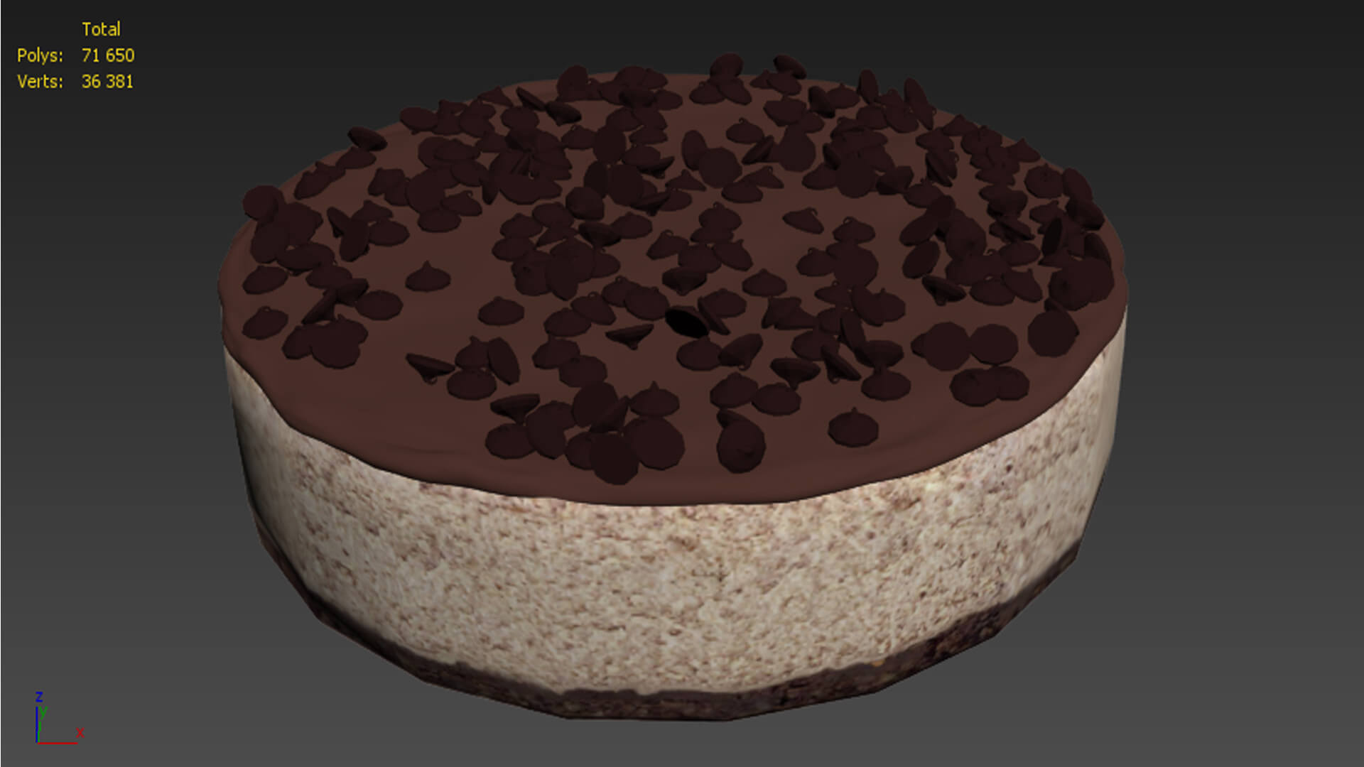 Espresso Cheesecake - 3D Model by Xandra Fox