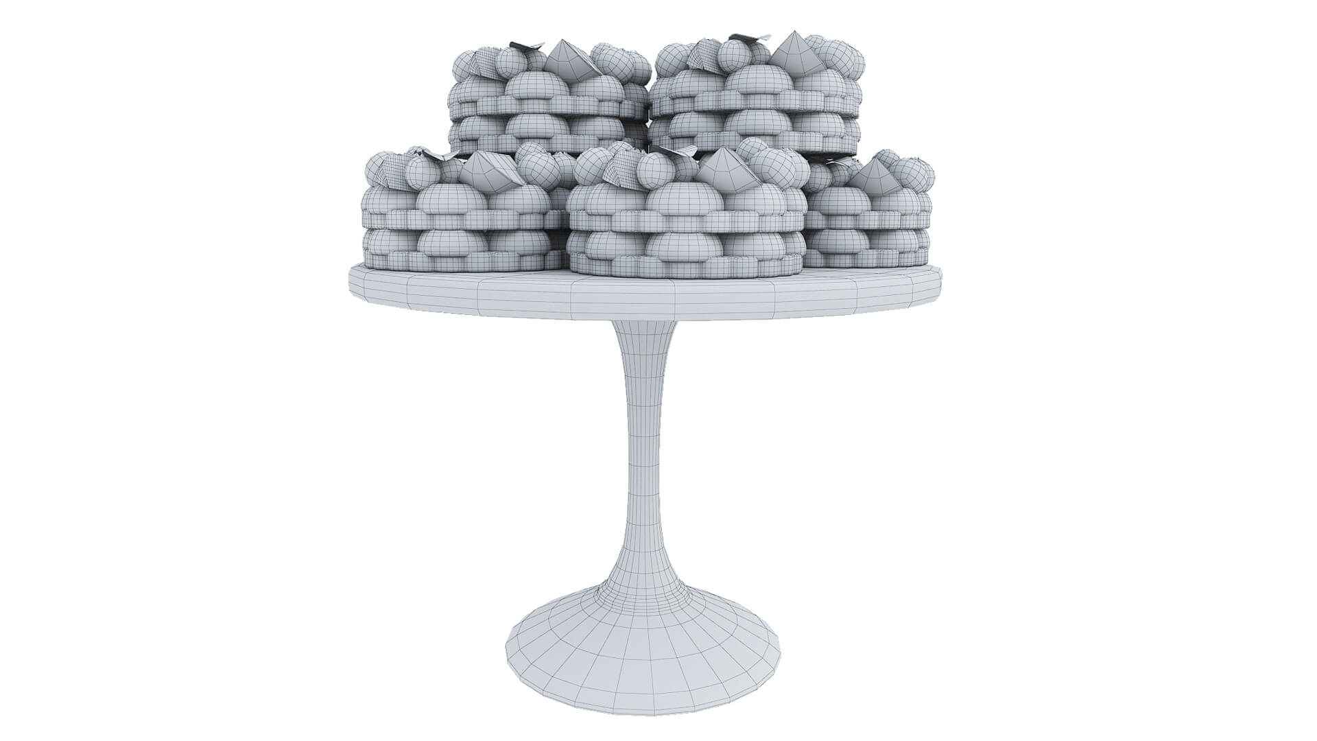 Fruit Berry Cake Collection 2 - 3D Model by Xandra Fox