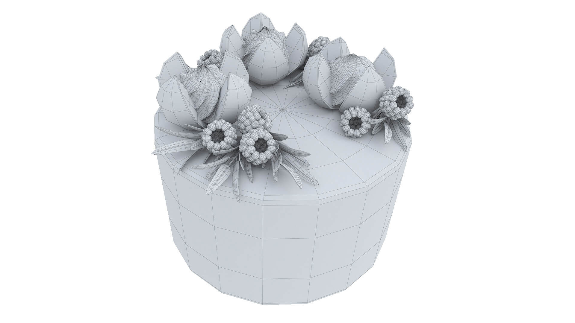 Fruit Berry Cake Collection 3 - 3D Model by Xandra Fox