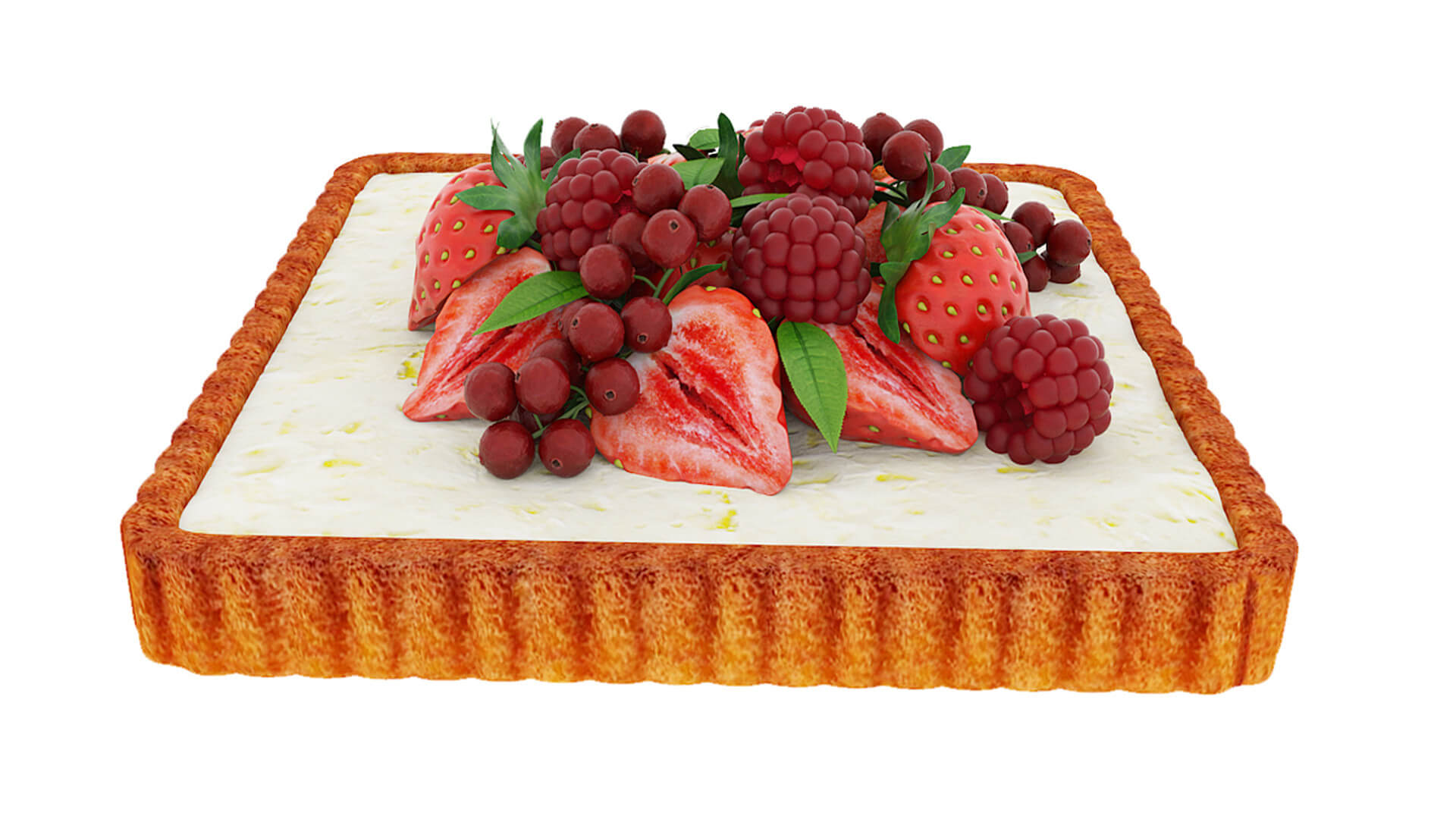 Fruit Berry Cake Collection - 3D Model by Xandra Fox