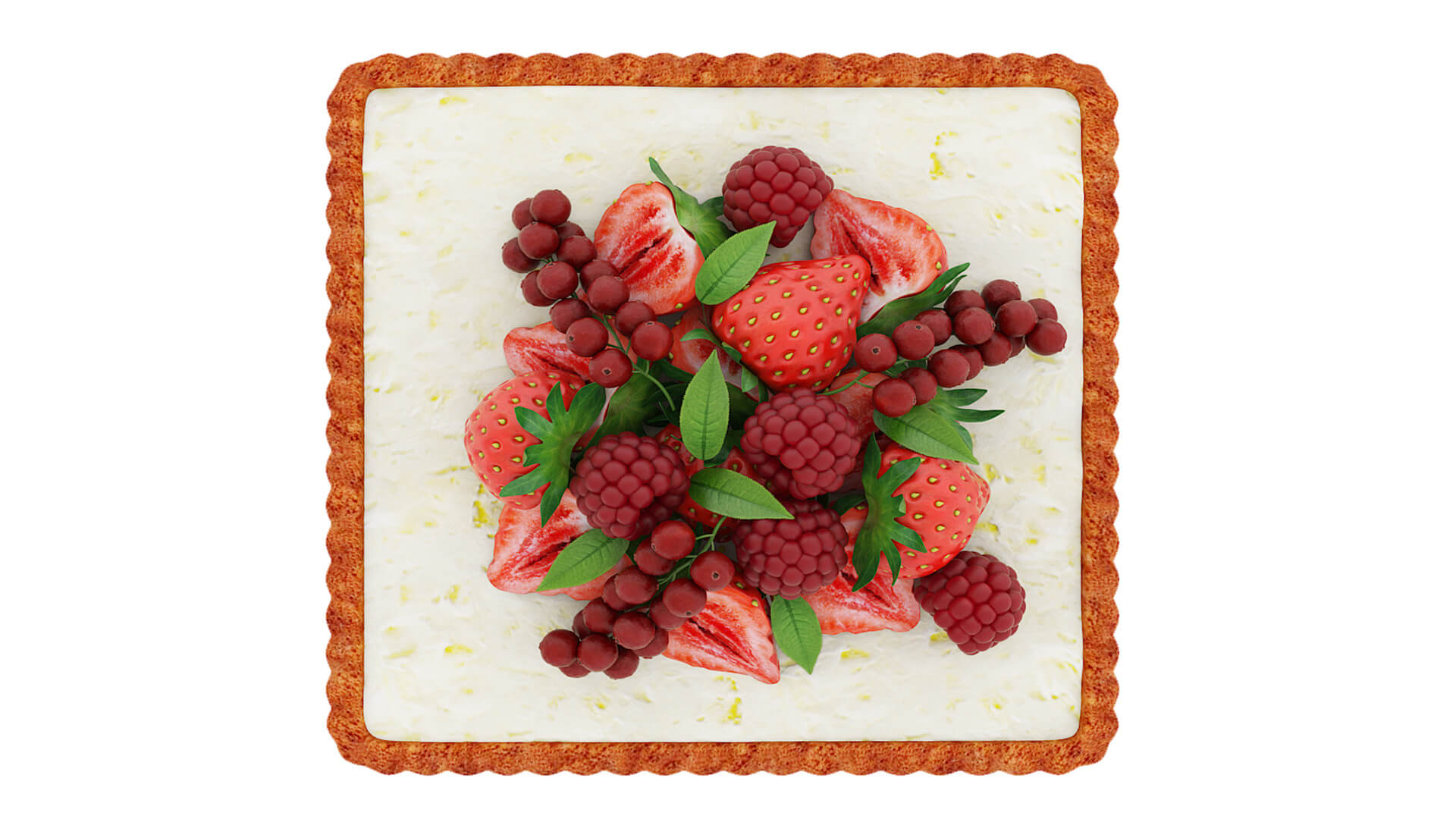 Fruit Berry Cake Collection - 3D Model by Xandra Fox