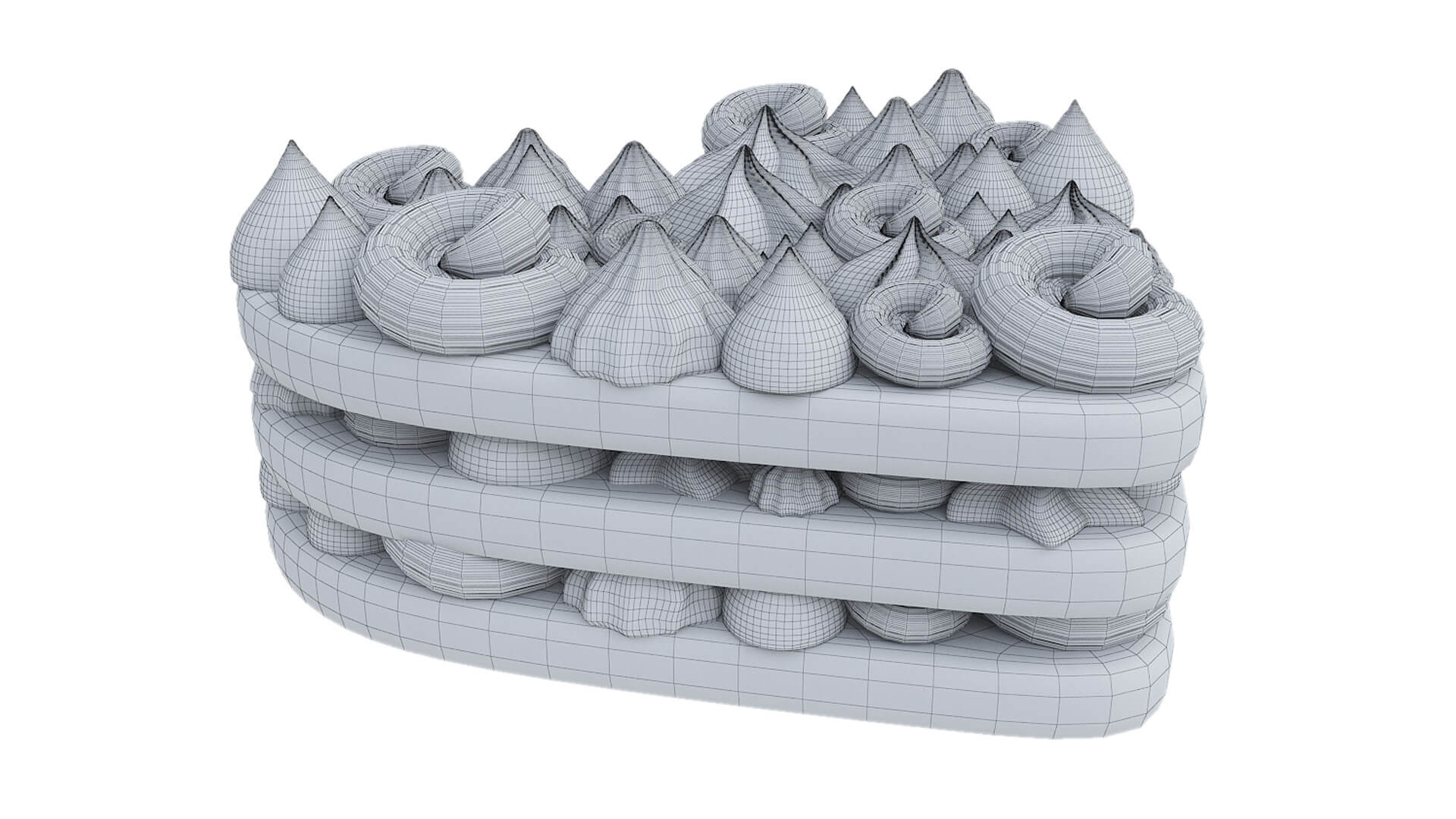 Heart-Shaped Chocolate Cake 3D Model by Xandra Fox