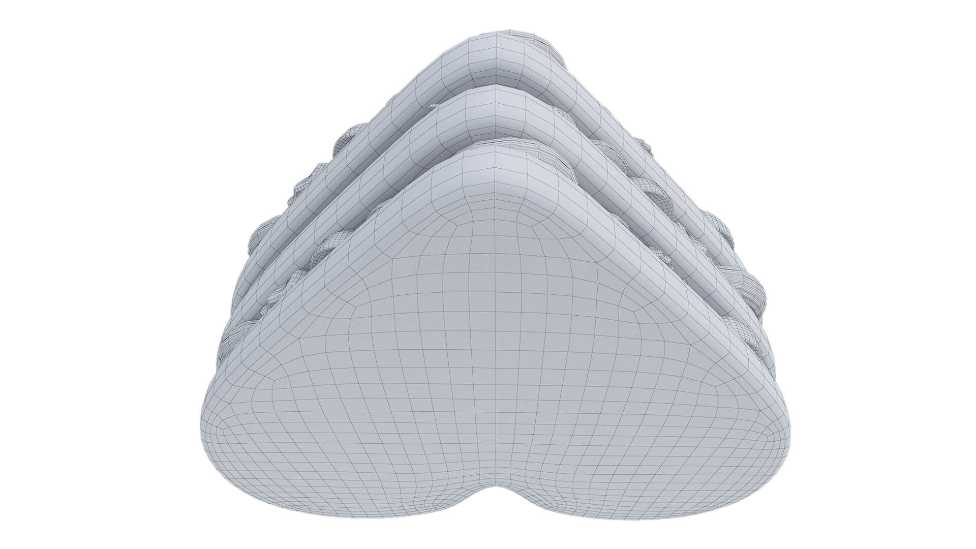 Heart-Shaped Chocolate Cake 3D Model by Xandra Fox