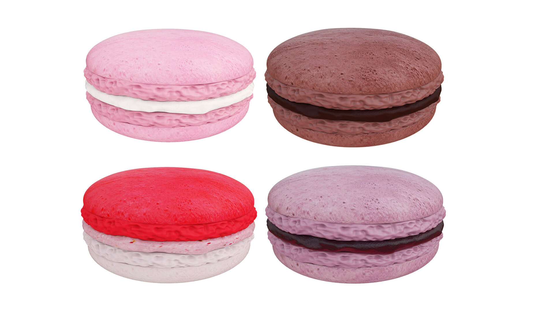 Macaroon Collection - 3D Model by Xandra Fox