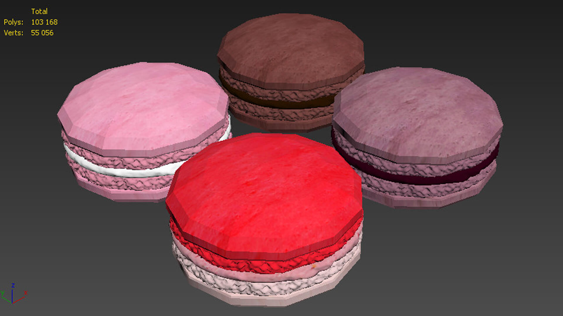 Macaroon Collection - 3D Model by Xandra Fox