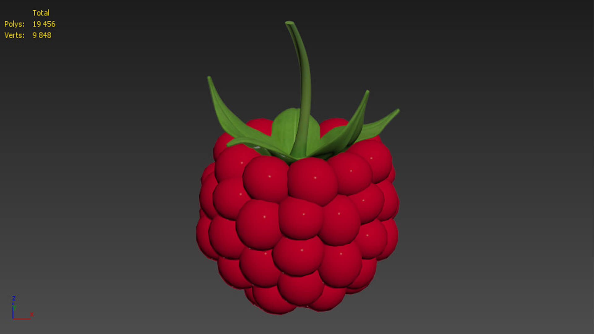 Raspberry 2 3D Model by Xandra Fox