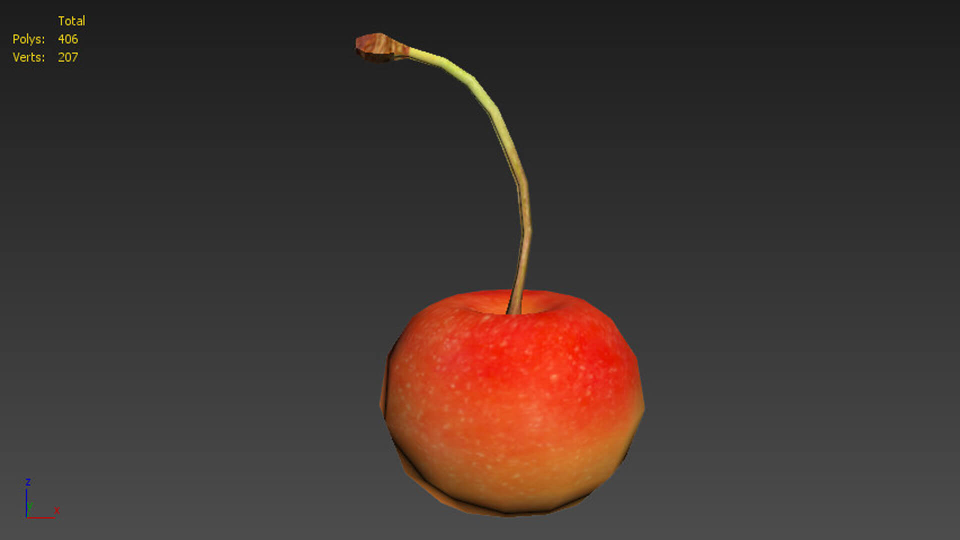 White Cherry 3D Model by Xandra Fox