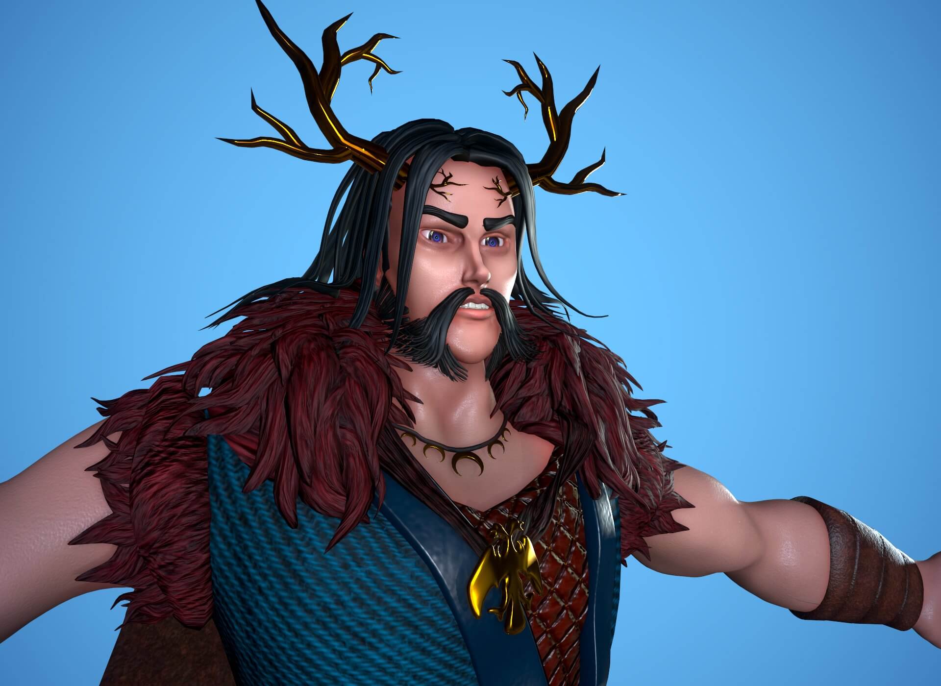 Fantasy Character - Ulgen 3D Model by Xeltor