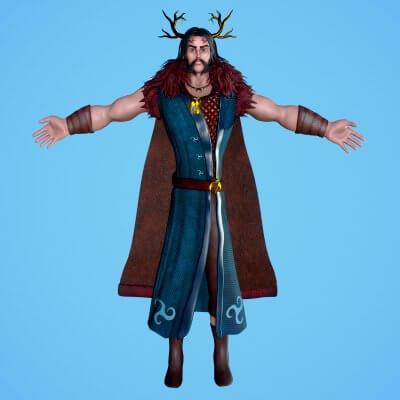 Fantasy Character - Ulgen 3D Model by Xeltor