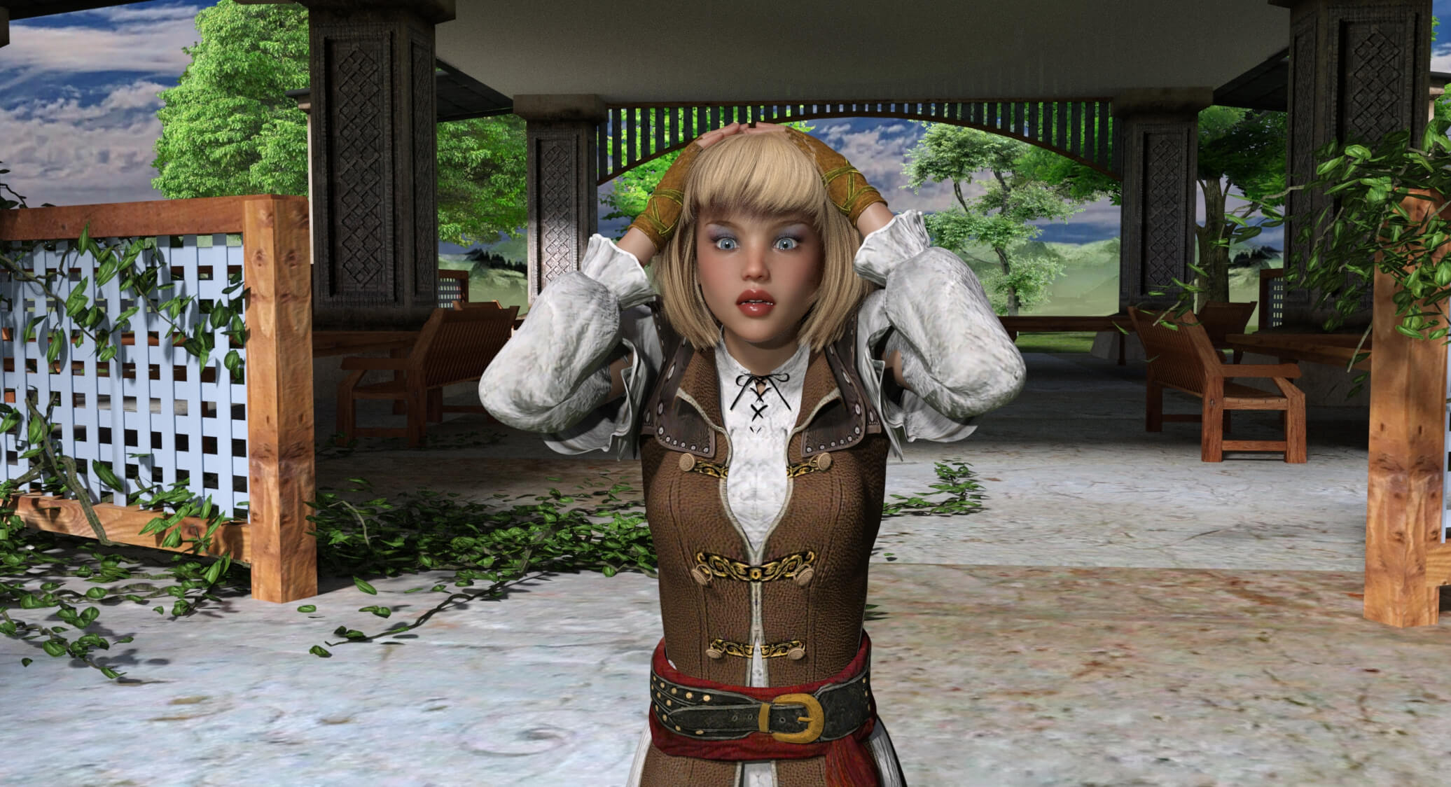 BDO Corsair Dobart Armor Set - Free Daz Content by xenaith