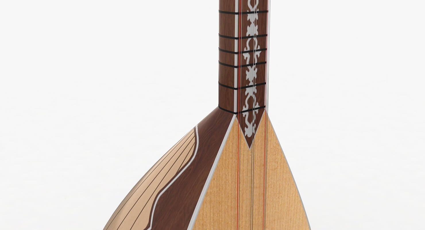 Baglama Music Instrument - 3D Model by xnastudios