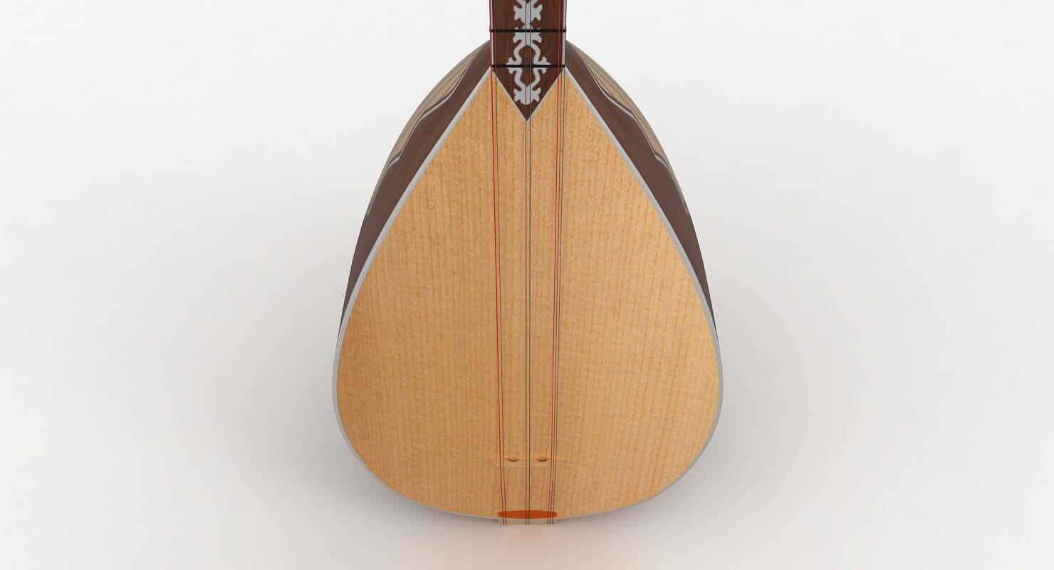 Baglama Music Instrument - 3D Model by xnastudios
