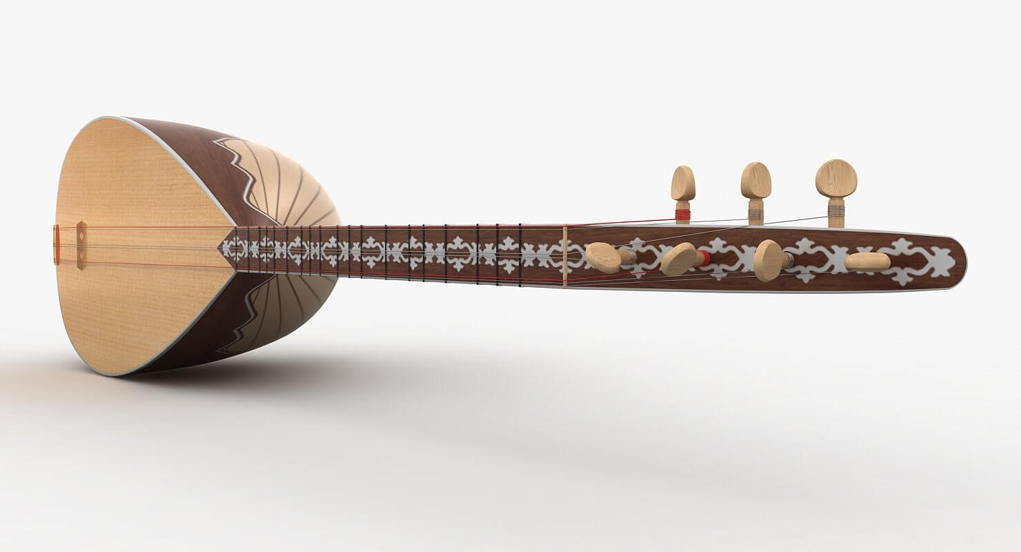 Baglama Music Instrument - 3D Model by xnastudios