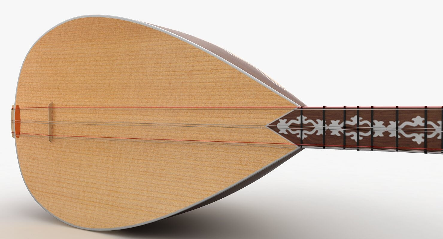 Baglama Music Instrument - 3D Model by xnastudios