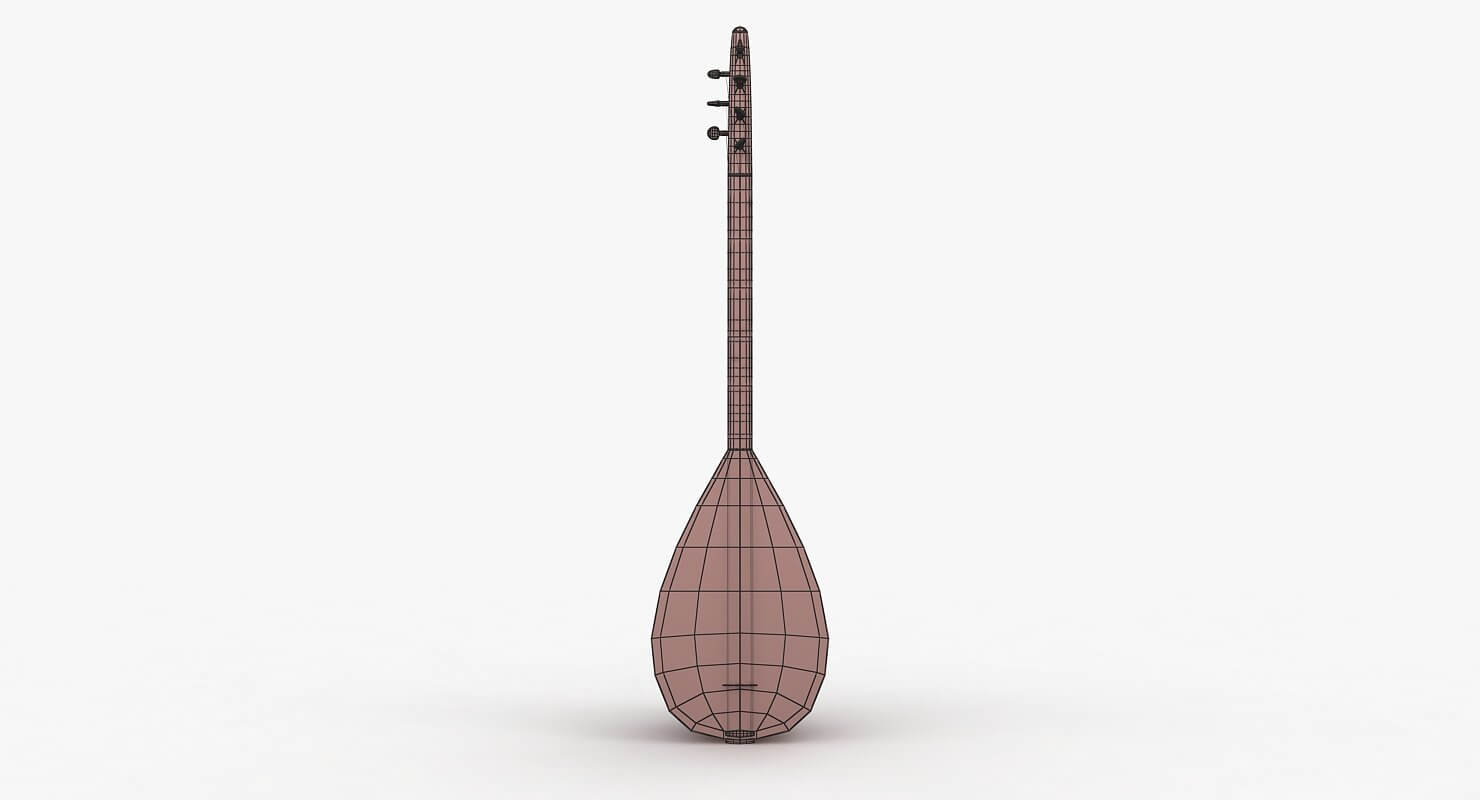 Baglama Music Instrument - 3D Model by xnastudios