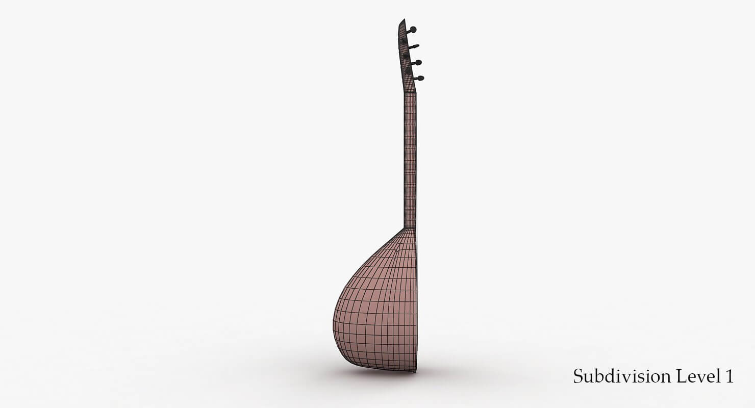 Baglama Music Instrument - 3D Model by xnastudios