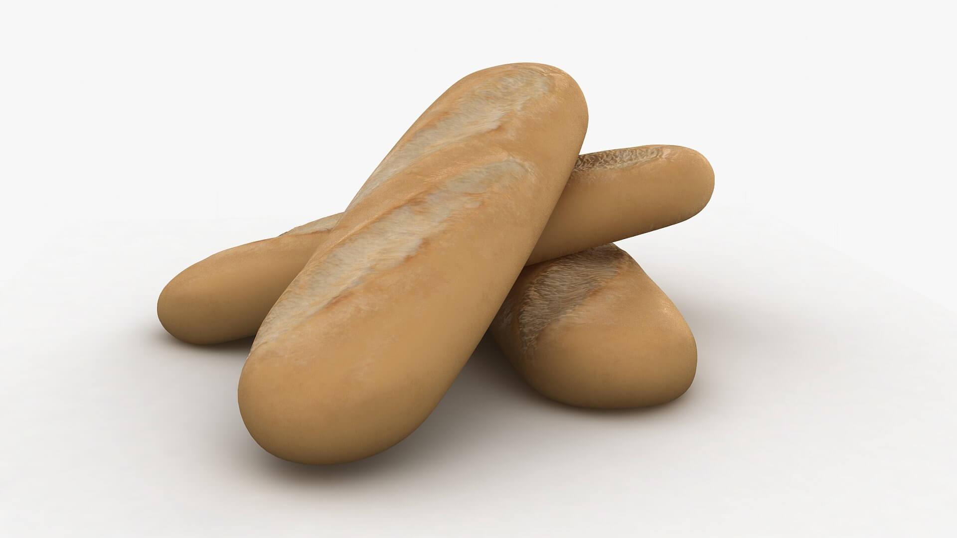 Bread - 3D Model by xnastudios