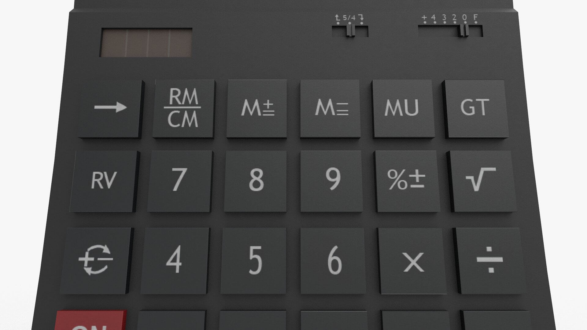 Canon AS-1200 Solar Calculator 3D Model by xnastudios