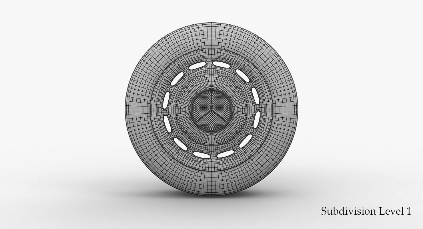 Mercedes-Benz 280 SL Wheel 3D Model by xnastudios