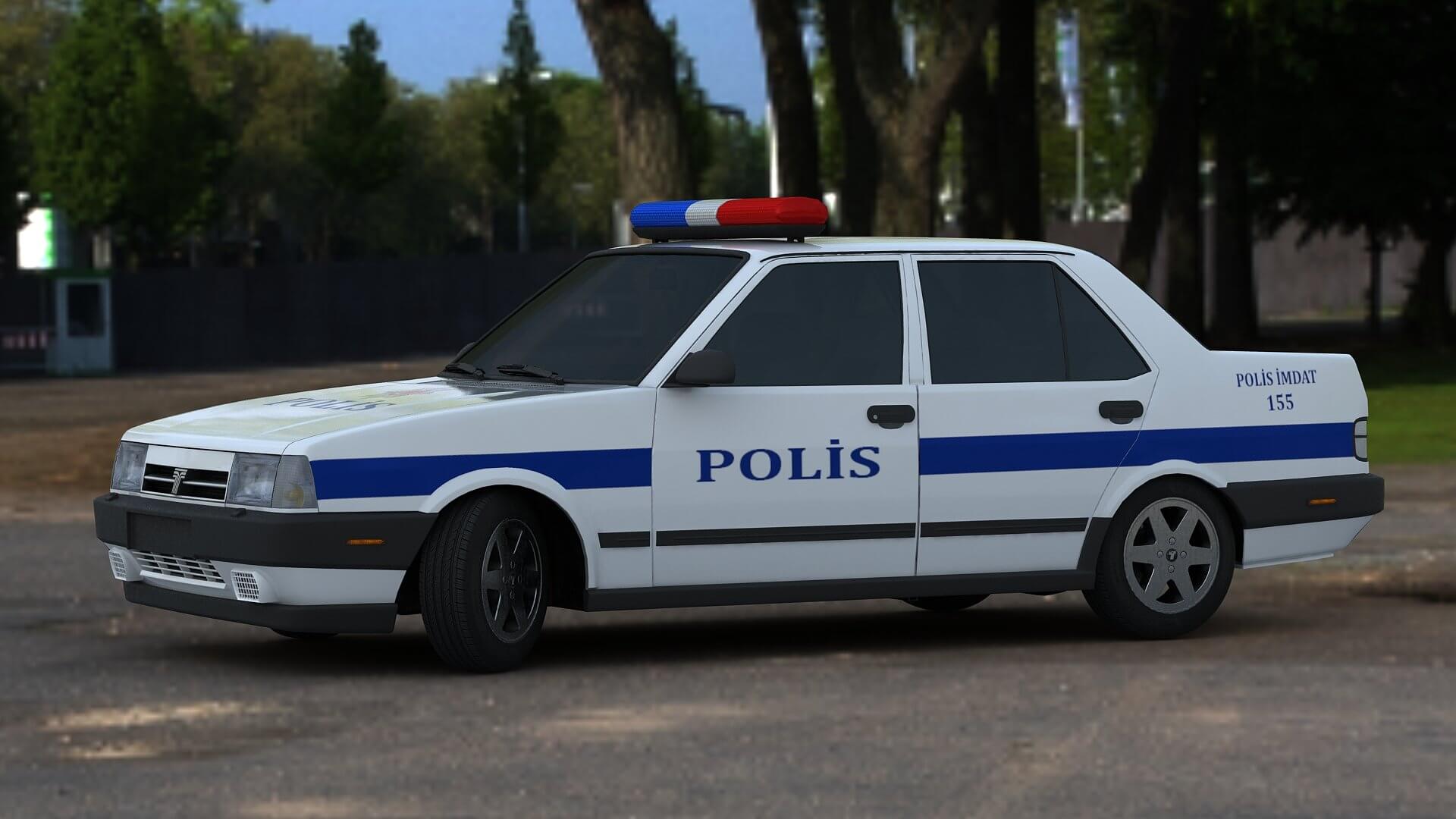Tofas Dogan SLX Police - 3D Model by xnastudios