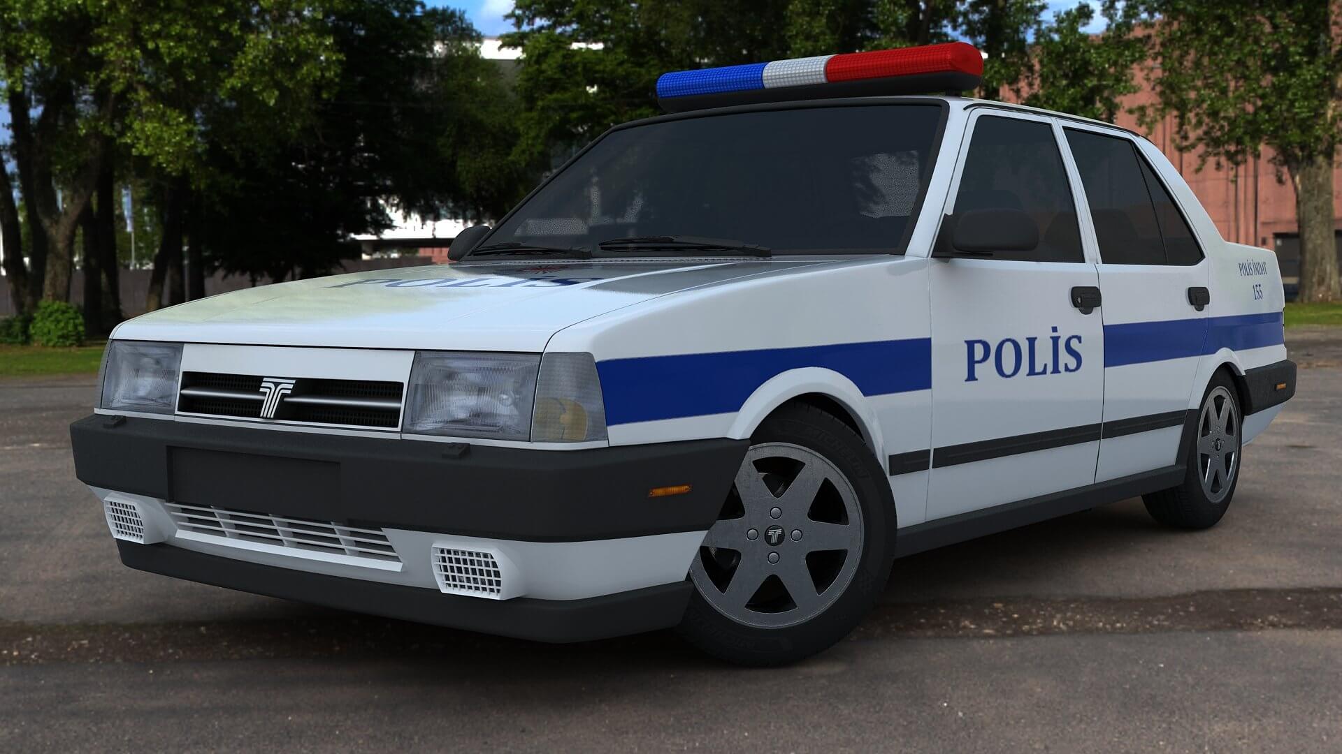 Tofas Dogan SLX Police - 3D Model by xnastudios