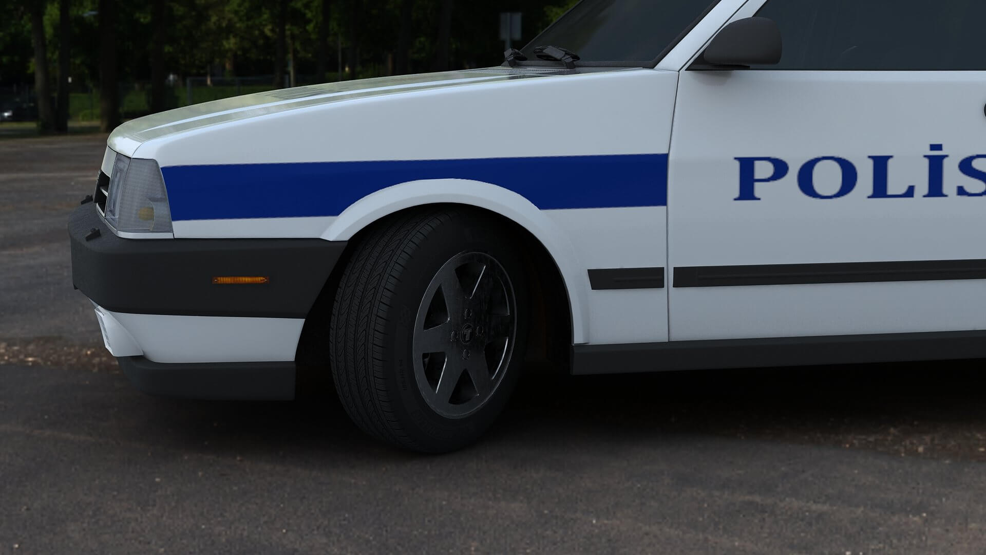 Tofas Dogan SLX Police - 3D Model by xnastudios