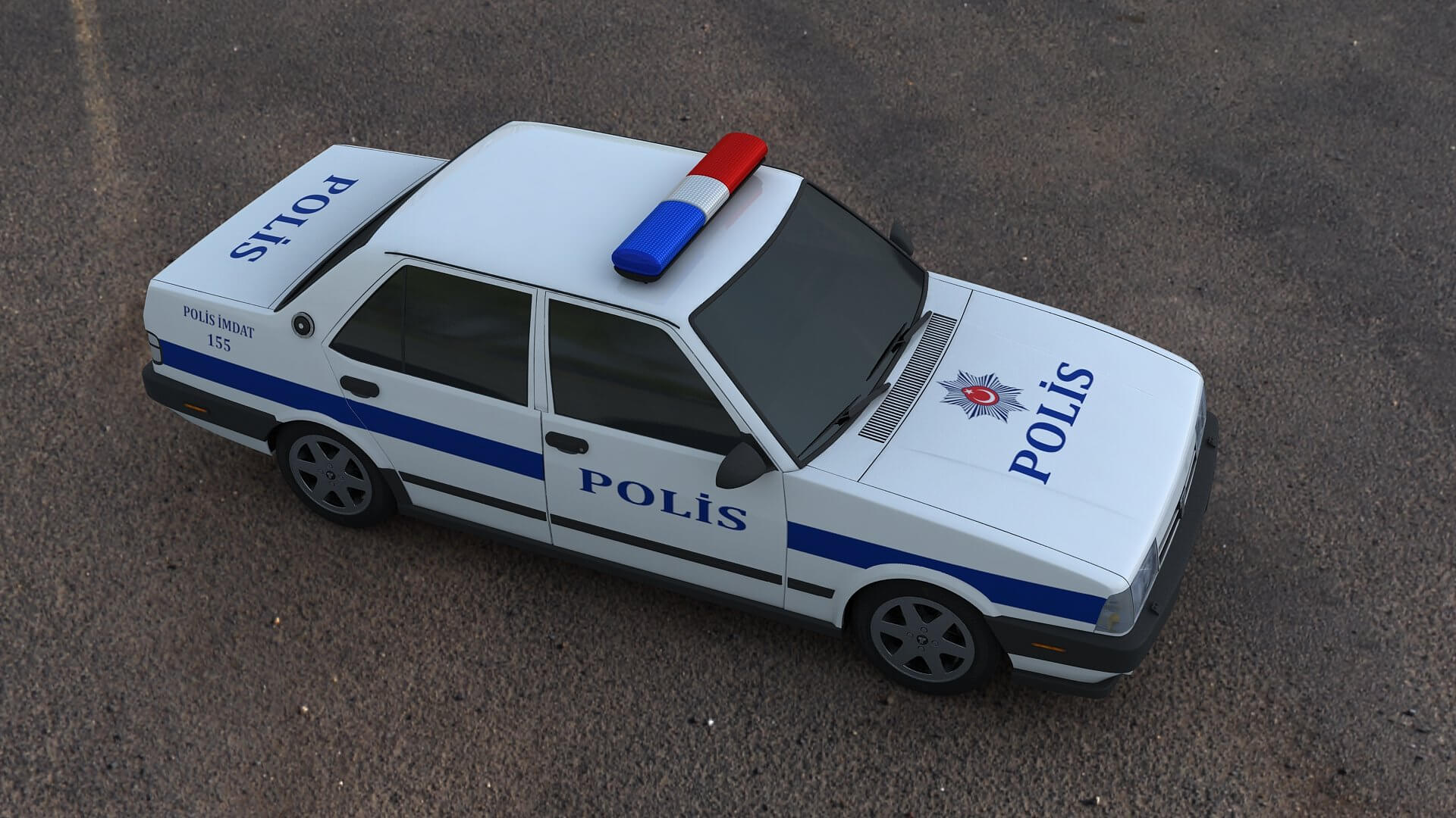 Tofas Dogan SLX Police - 3D Model by xnastudios