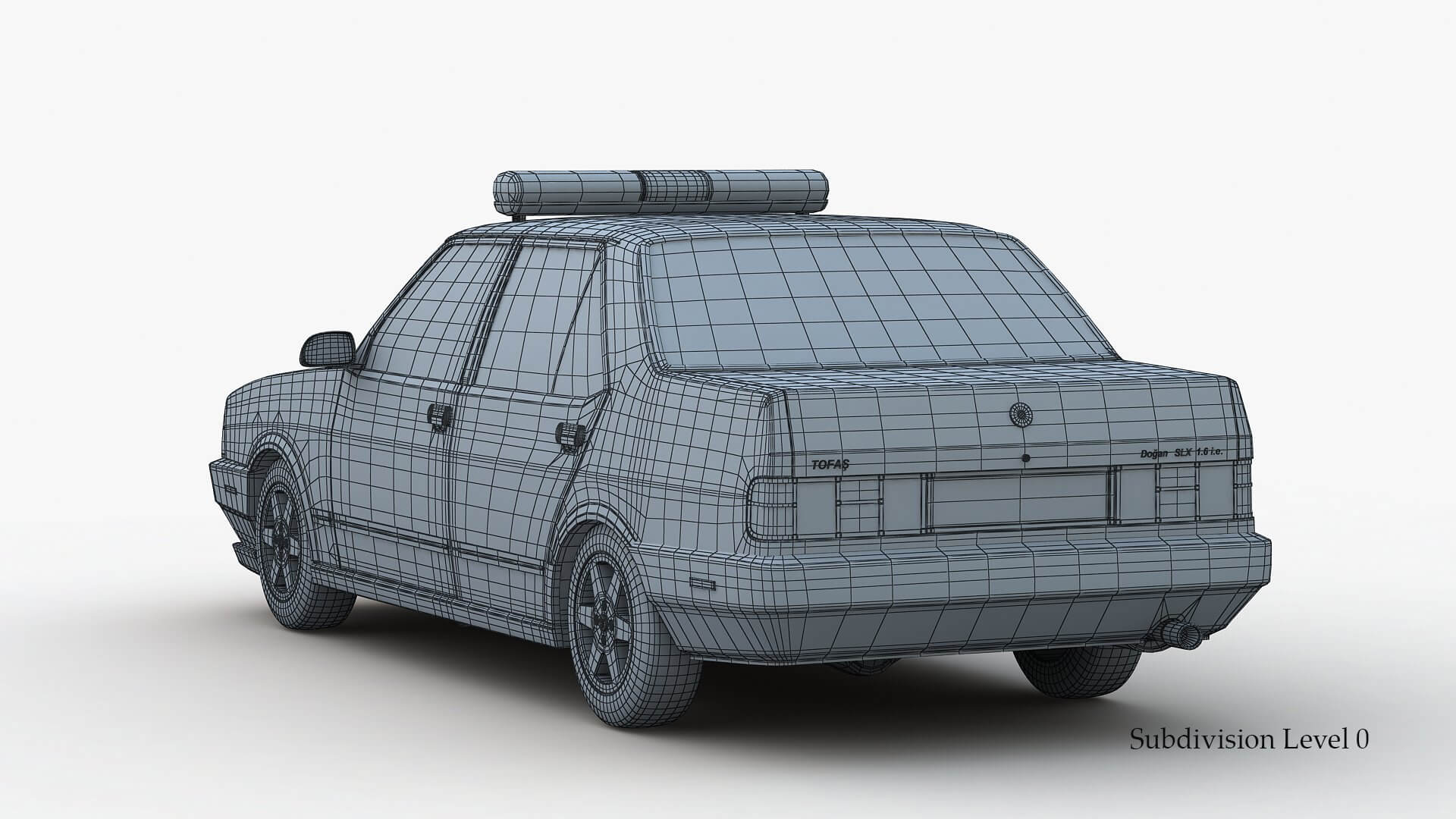 Tofas Dogan SLX Police - 3D Model by xnastudios