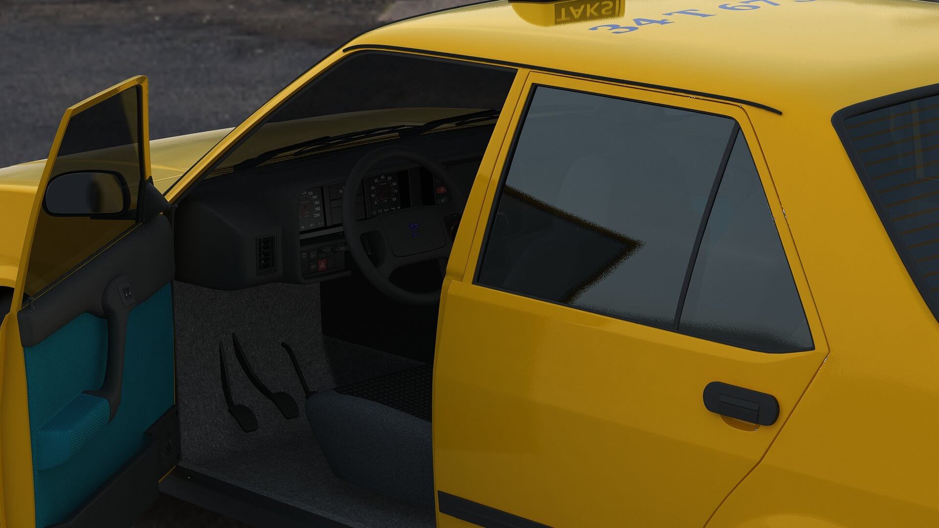 Tofas Dogan SLX Taxi - 3D Model by xnastudios