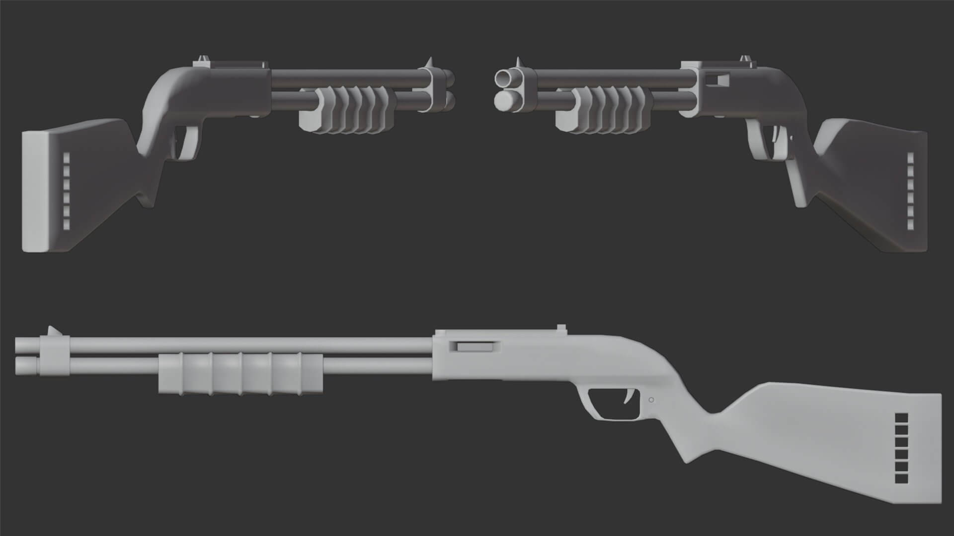 Military Pig with Shotgun - 3D Model by Xronycle