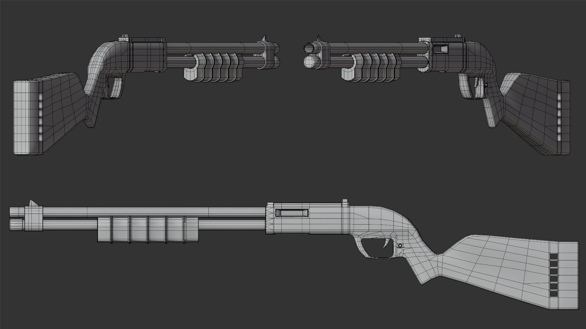 Military Pig with Shotgun - 3D Model by Xronycle