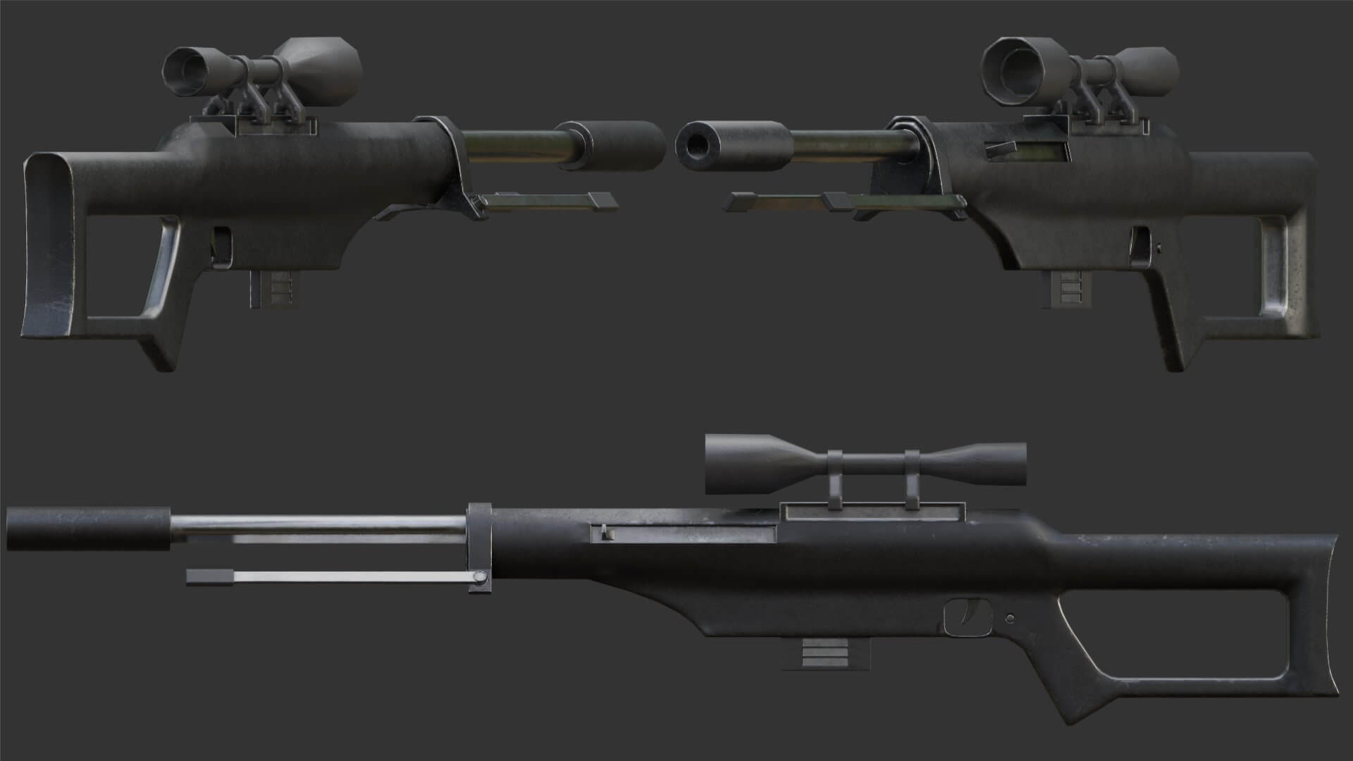 Military Raccoon with Sniper Rifle - 3D Model by Xronycle