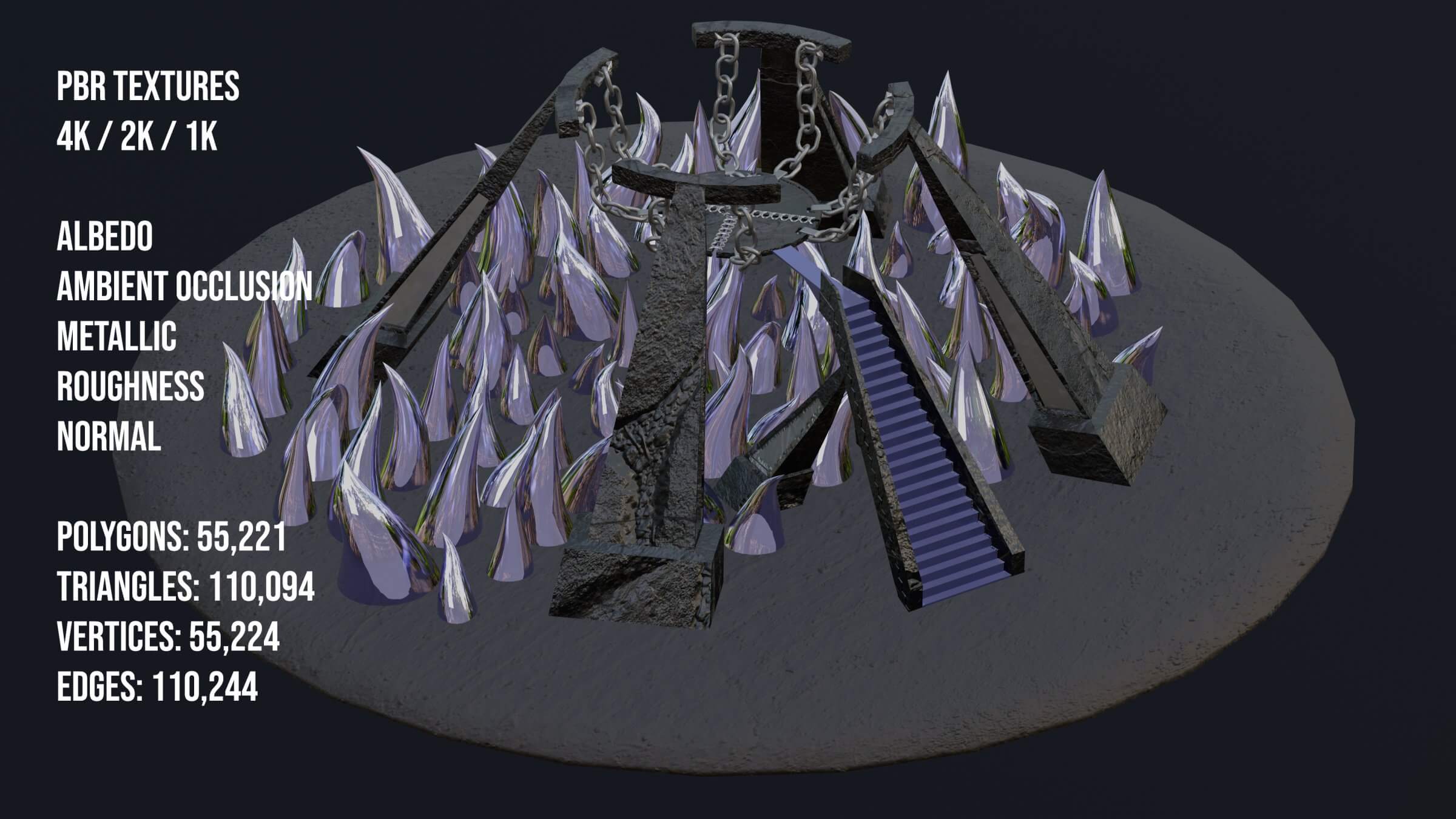 Stone Arena - Free 3D Model by Xronycle