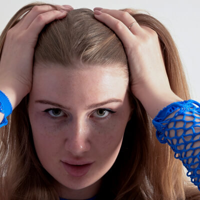 XT PR0103 - Girl With a Blue Net Outfit Reference Photo Set by xtease