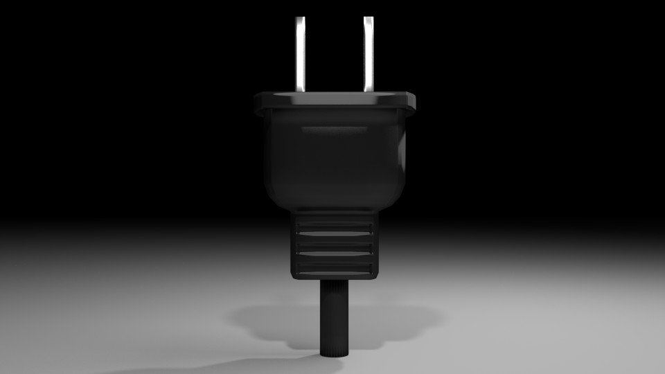 AC Power Plug Type A - 3D Model by Xtreme Studio