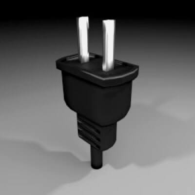 AC Power Plug Type A - 3D Model by Xtreme Studio