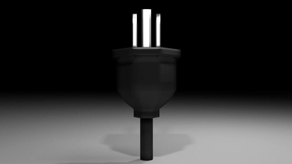 AC Power Plug Type B - 3D Model by Xtreme Studio