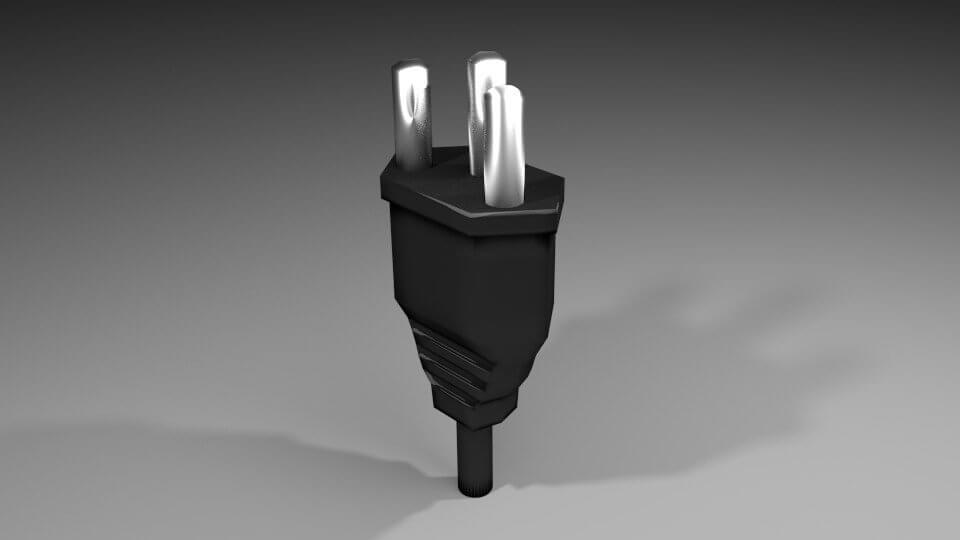 AC Power Plug Type J - 3D Model by Xtreme Studio