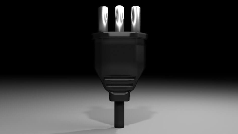 AC Power Plug Type J - 3D Model by Xtreme Studio