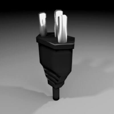 AC Power Plug Type J - 3D Model by Xtreme Studio