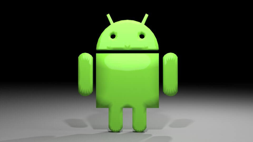 Android Logo 3d Black